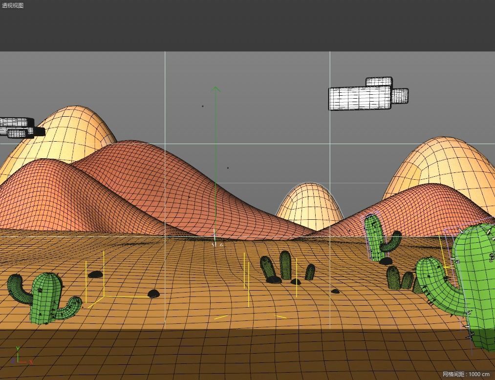 cartoon desert 3D model | CGTrader
