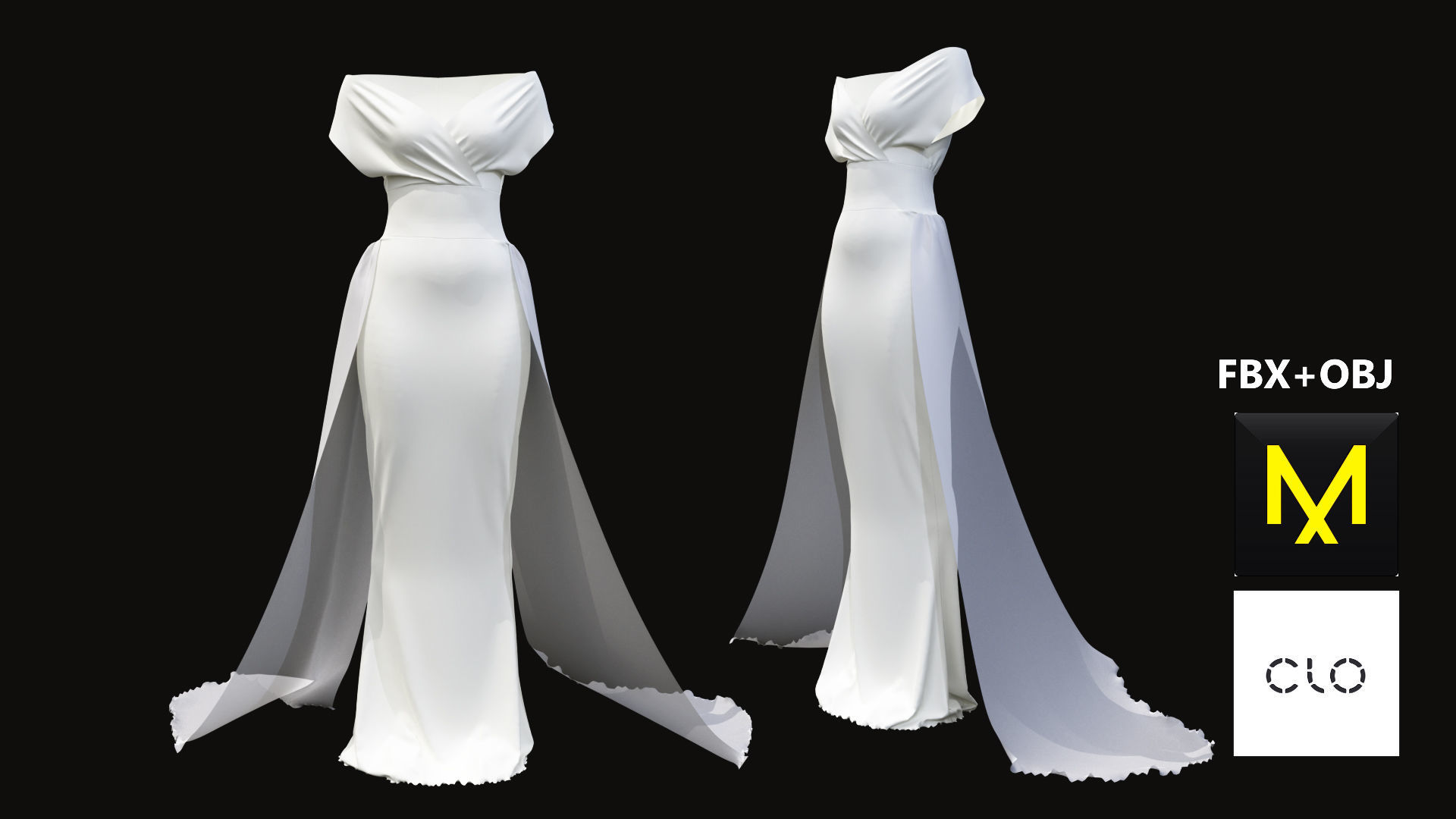 Dress Marvelous Designer 3D model | CGTrader