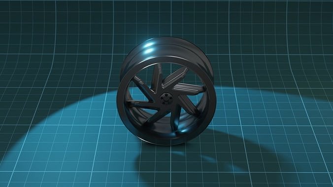 Wheel rim concept 3D model | CGTrader