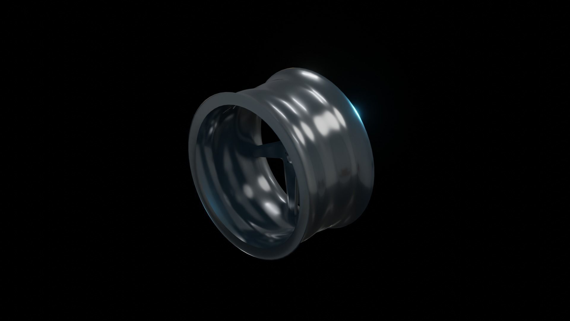 5 point wheel rim 3D model | CGTrader