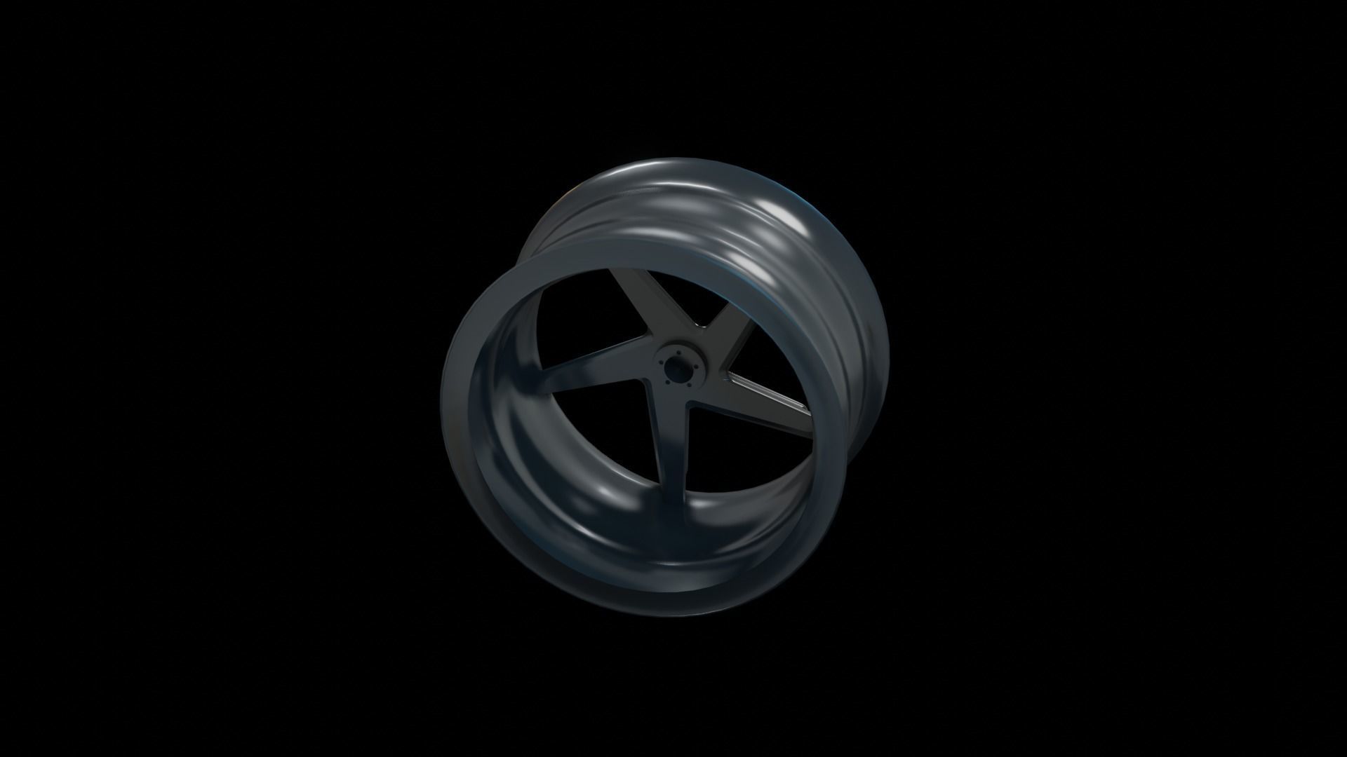 5 point wheel rim 3D model | CGTrader