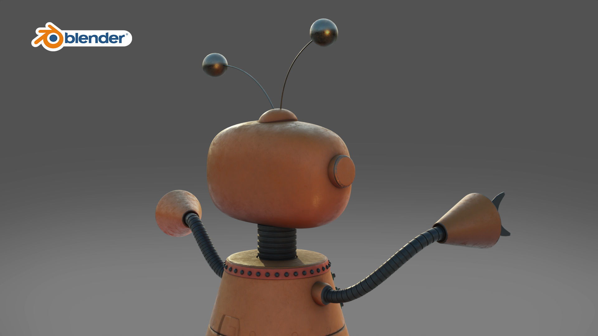 3D model Cartoon Robot Rigged in Blender VR / AR / low-poly | CGTrader