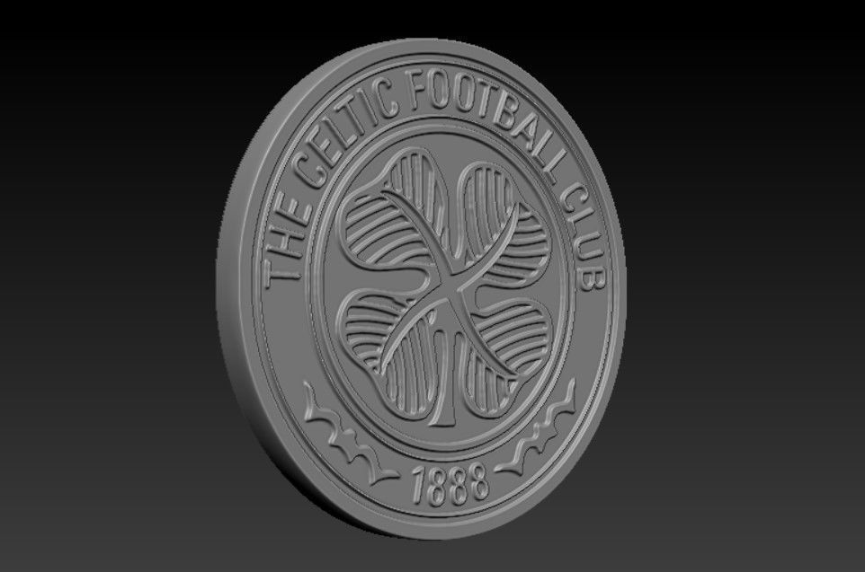 Logo Celtic Football Club 3D model 3D printable | CGTrader