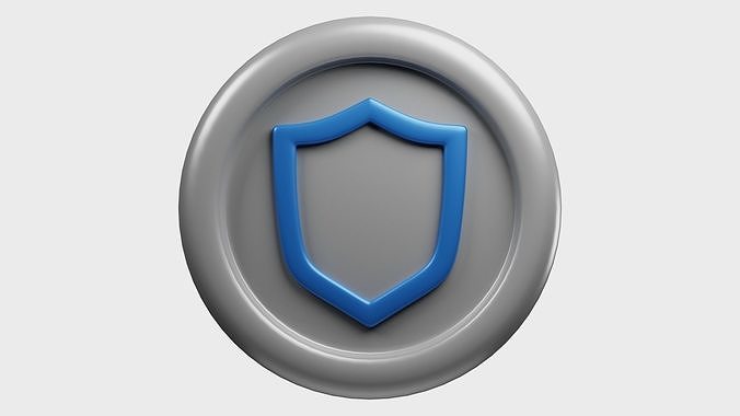 Cartoon Shield Silver