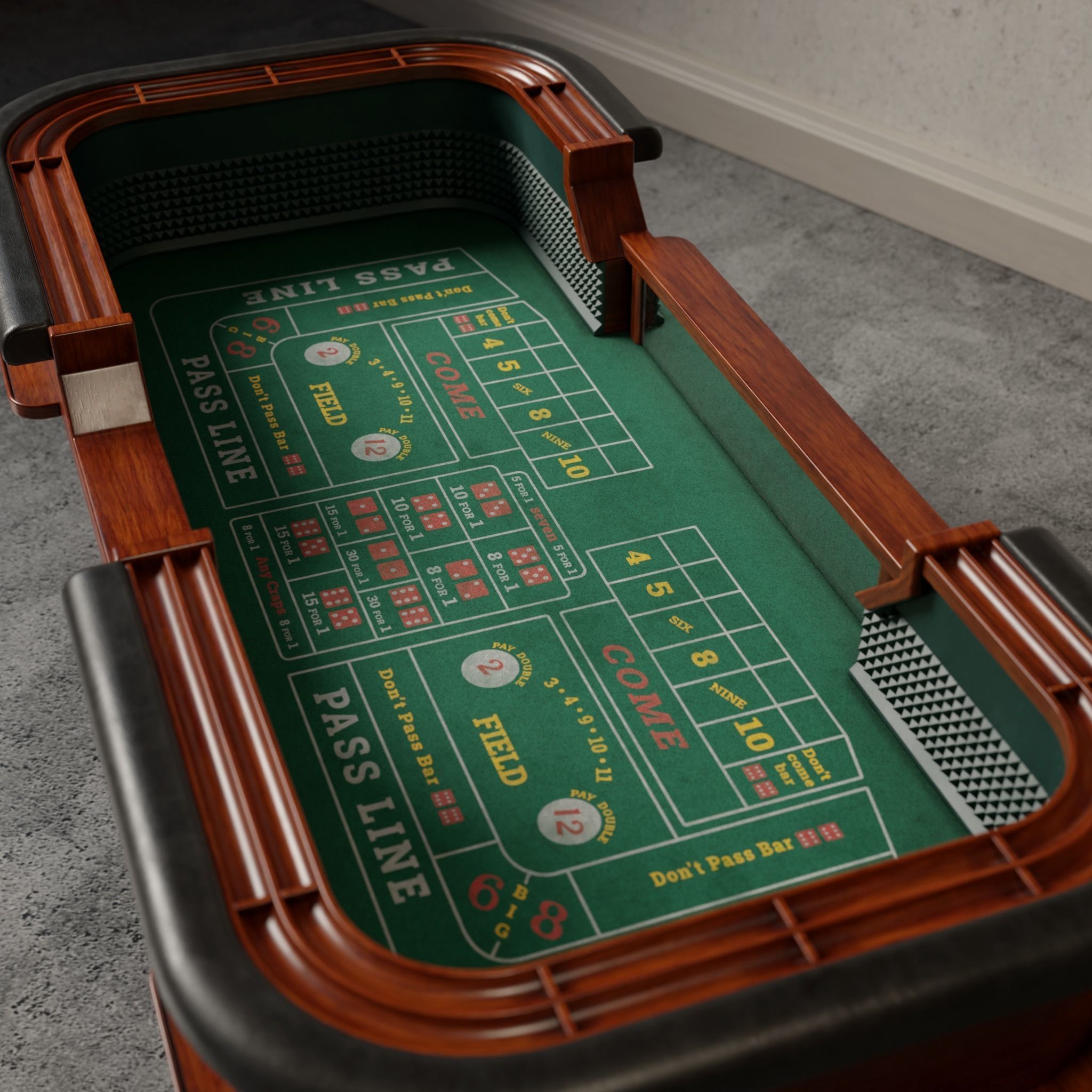 3D model Craps Table 3D VR / AR / low-poly | CGTrader