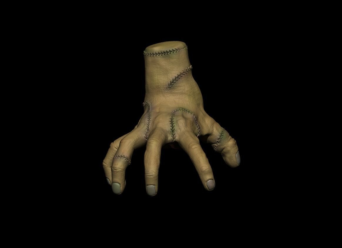 THING WEDNESDAY ADAMS FAMILY 3D model 3D printable | CGTrader