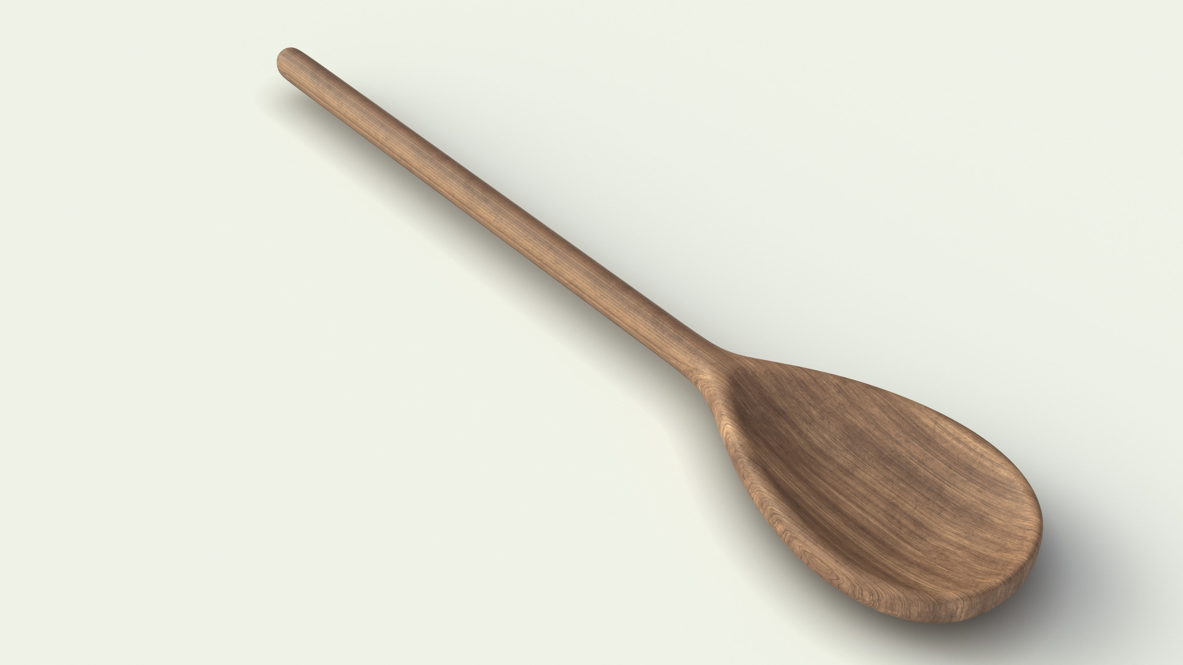 Wooden spoon 3D model | CGTrader