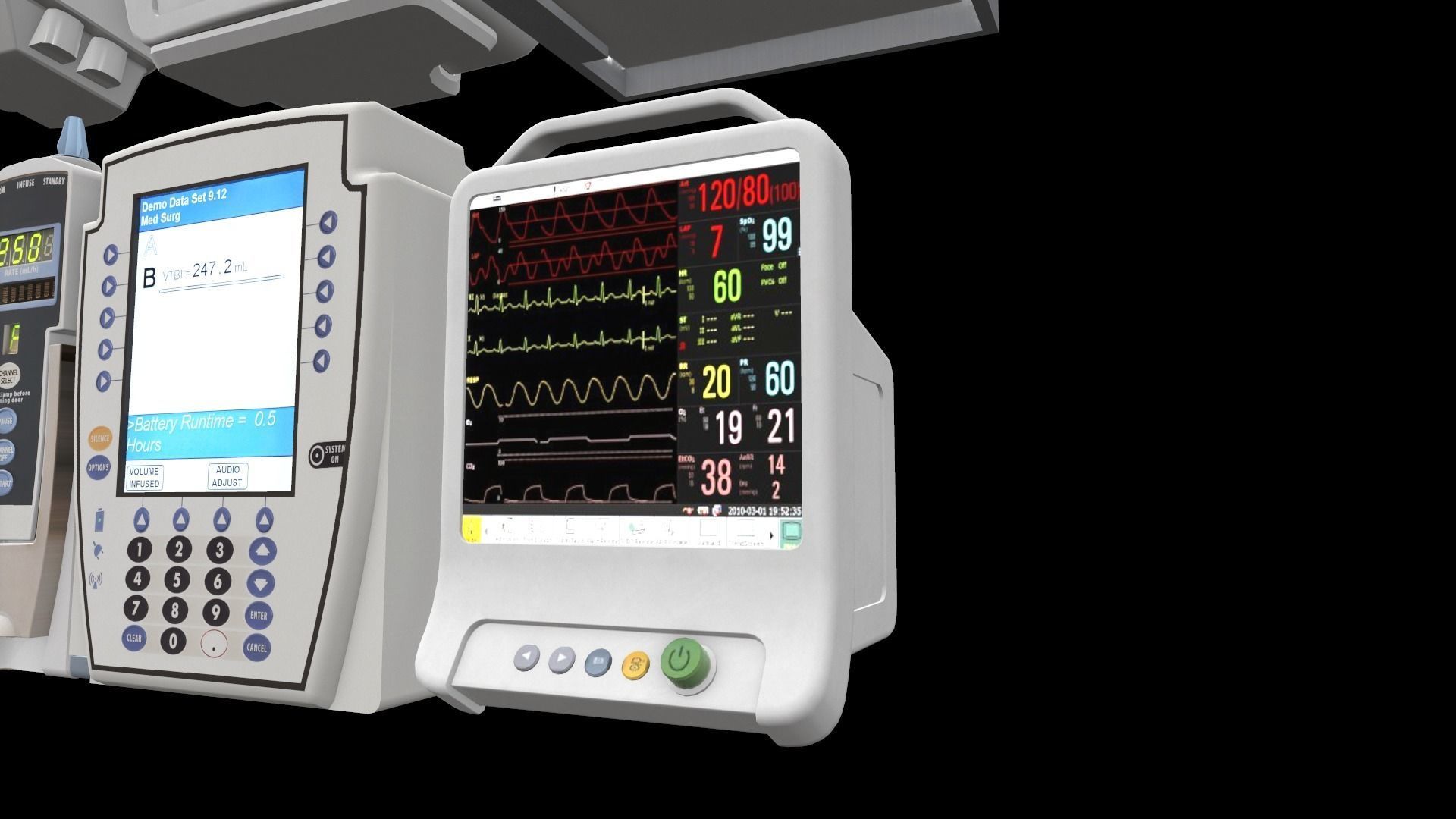 3D model 7 Hospital Screens VR / AR / low-poly | CGTrader