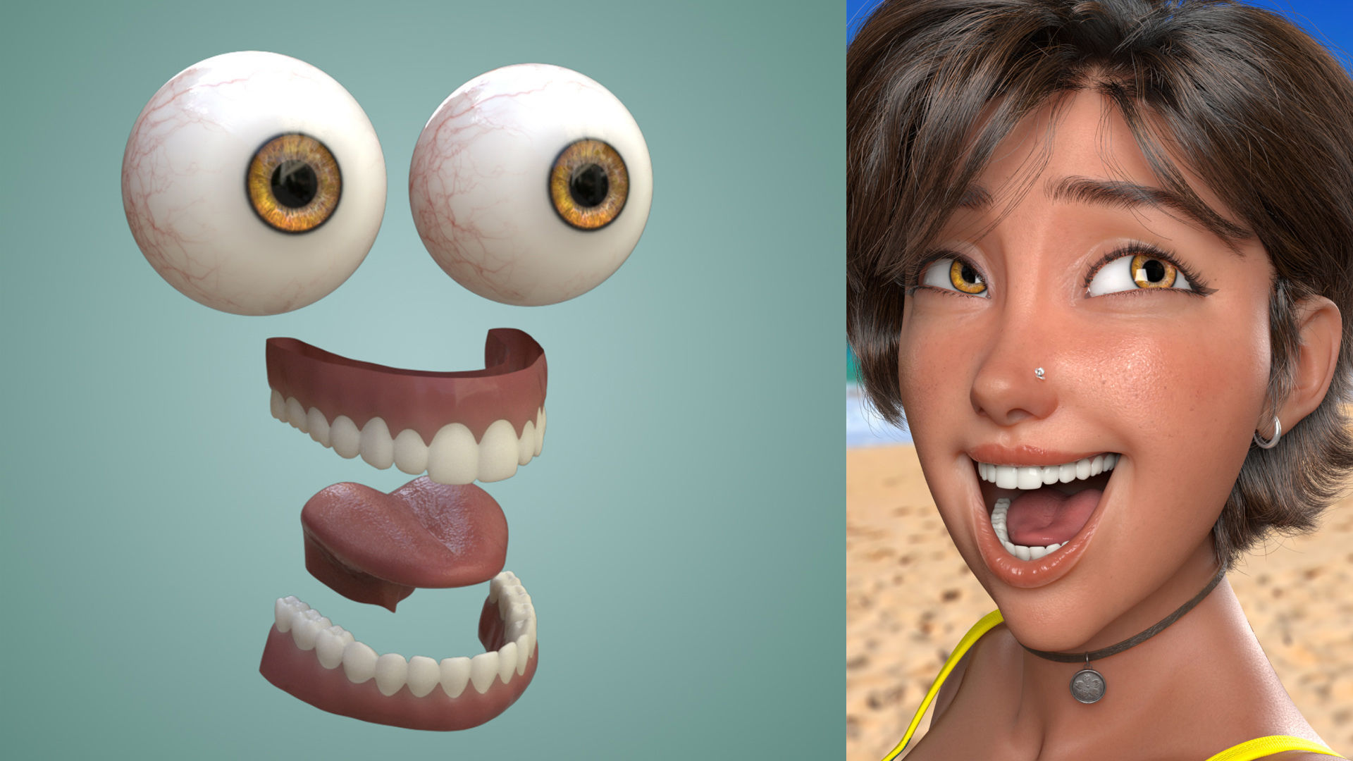 3D model Cinematic female character Rigged VR / AR / low-poly | CGTrader