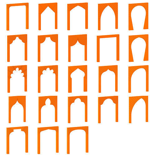 Set for creating arched structures 3D model | CGTrader
