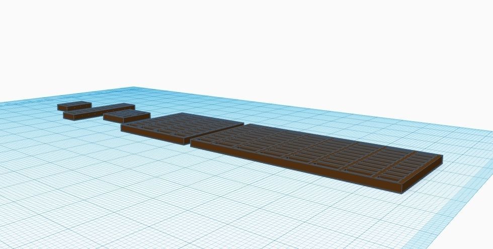 Formwork in 5 shapes Scale H0 1-87 3D model 3D printable | CGTrader