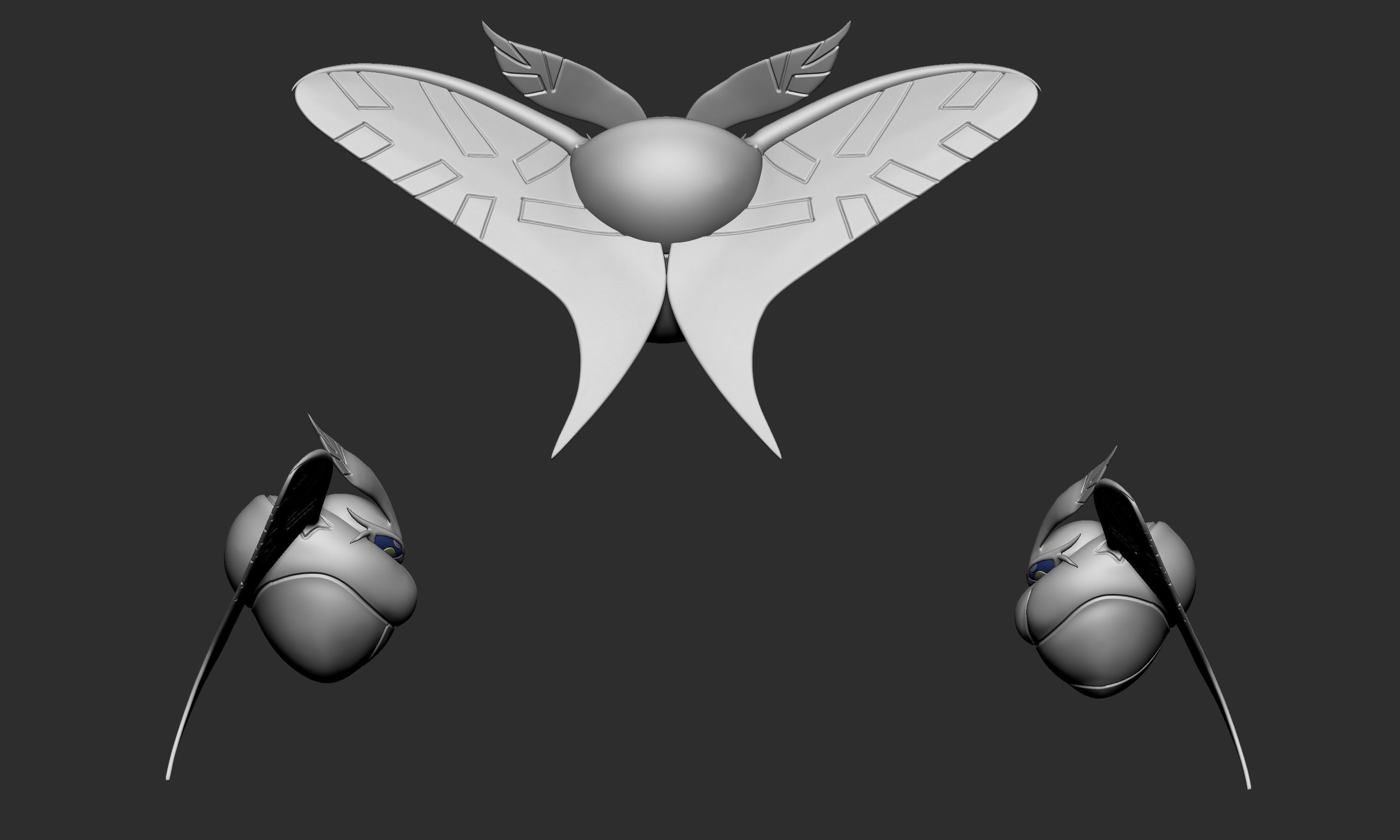 Pokemon - Snom and Frosmoth 3D model 3D printable | CGTrader