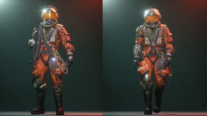 3D model Space Adventurer VR / AR / low-poly rigged | CGTrader