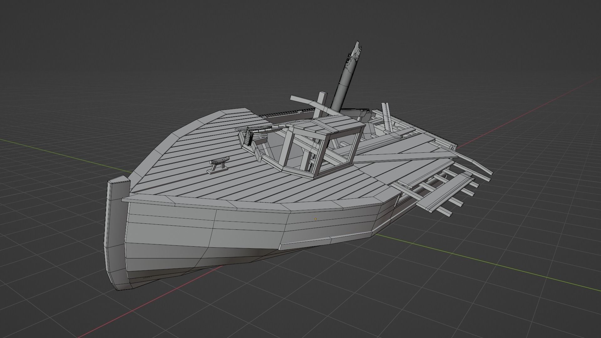 3D model Old Boat VR / AR / low-poly | CGTrader