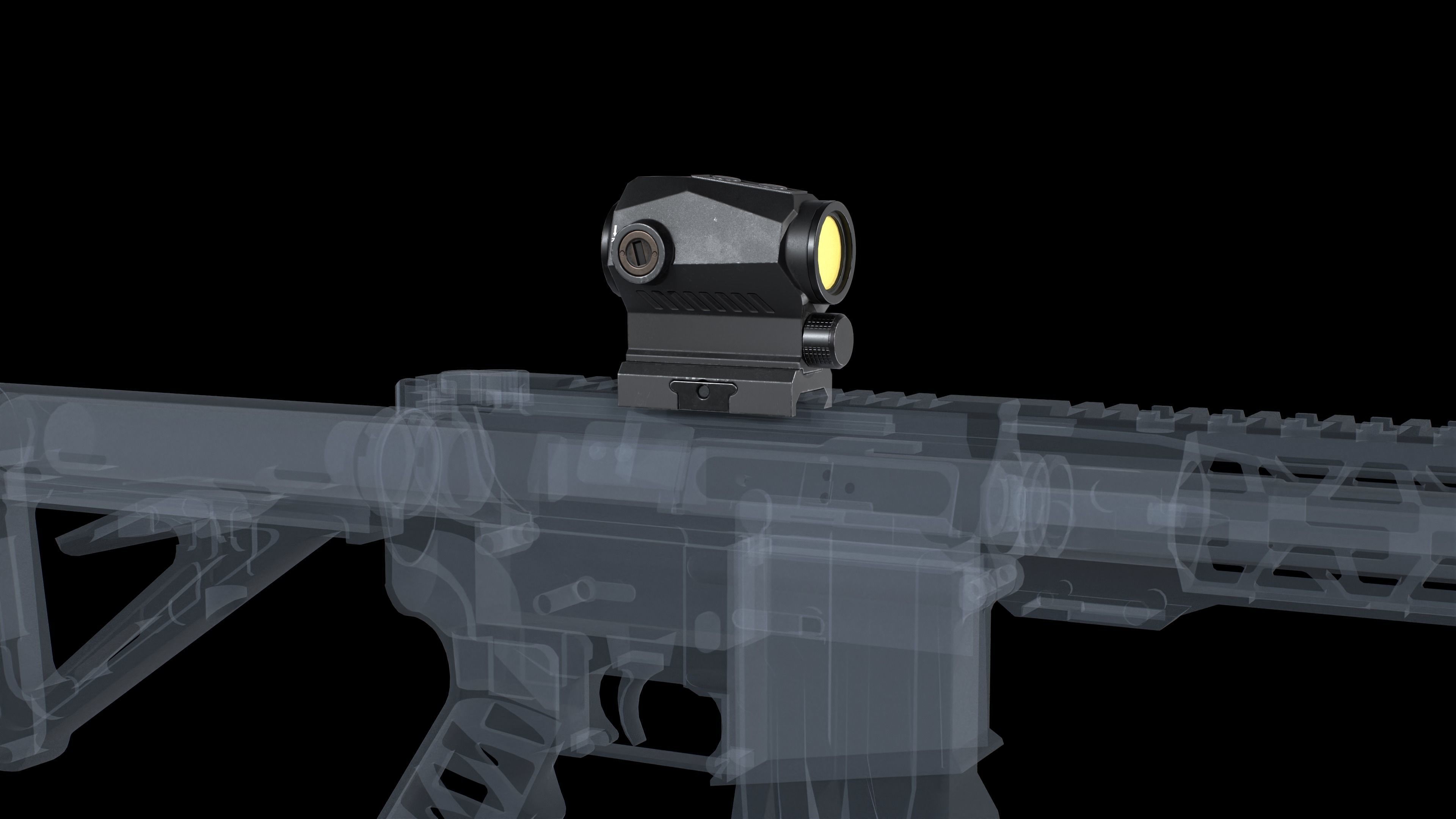 3D model Sig Sauer ROMEO5X Red Dot Sight VR / AR / low-poly | CGTrader