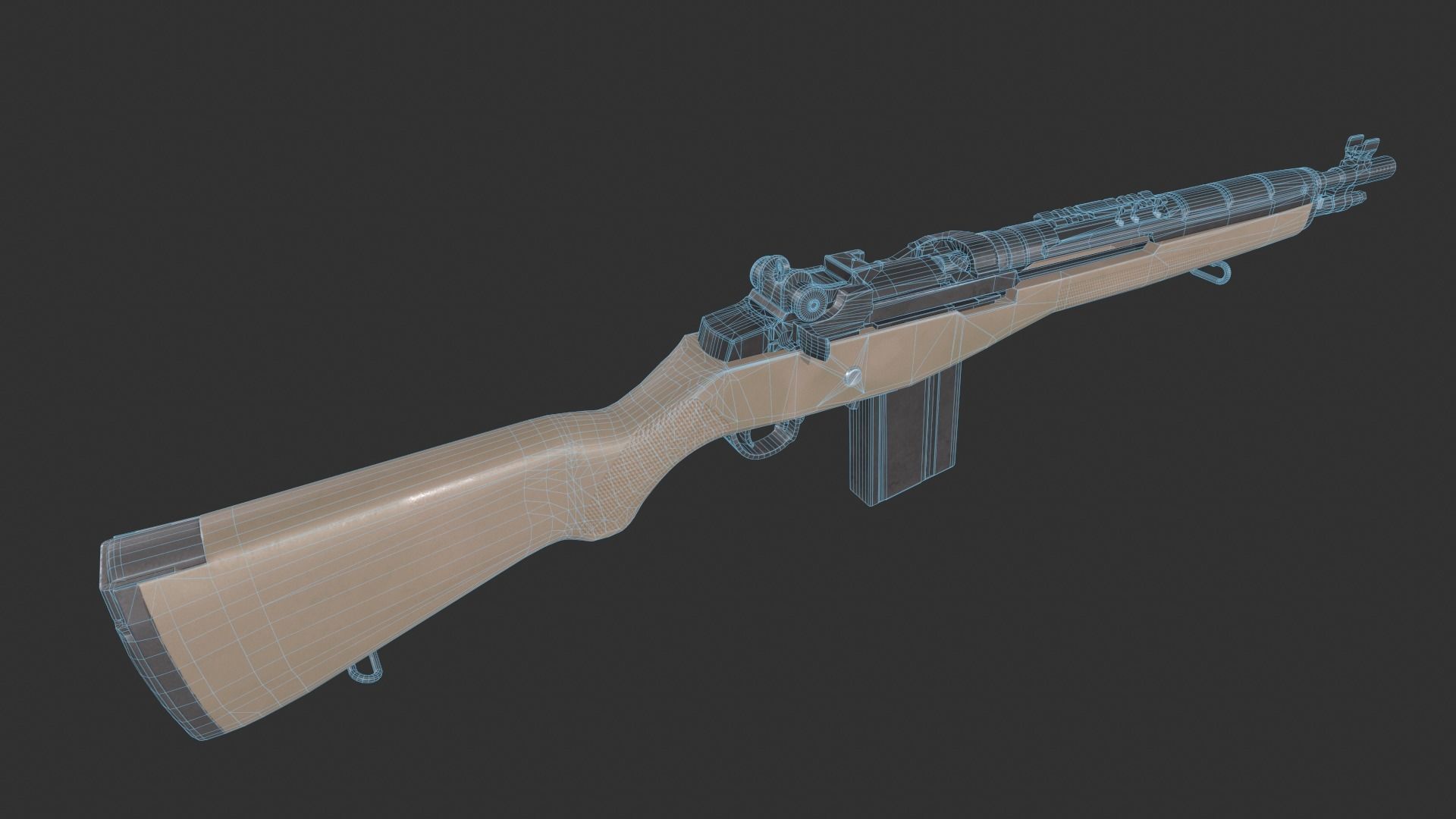 3D model Springfield Armory M1A VR / AR / low-poly | CGTrader