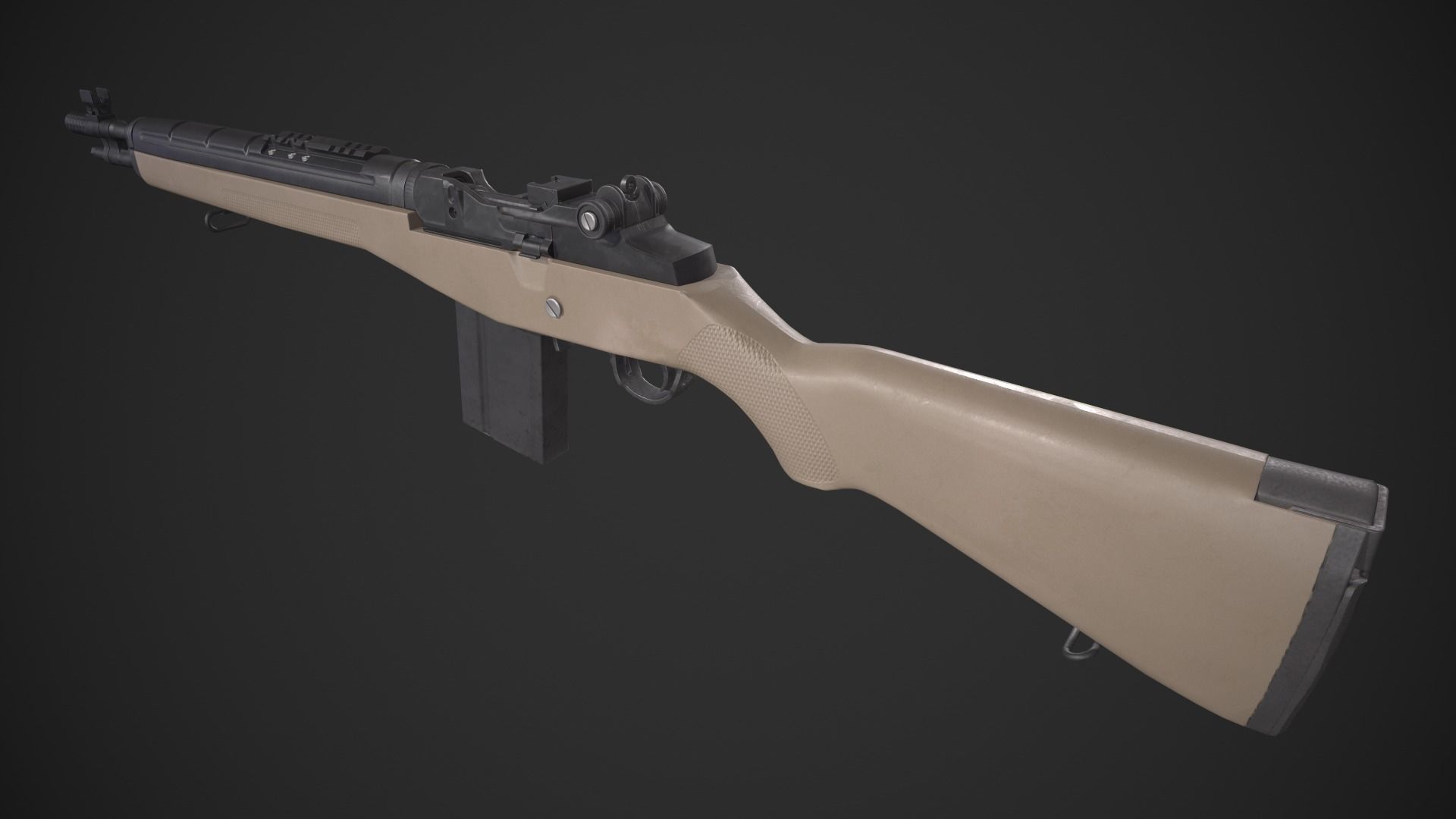 3D model Springfield Armory M1A VR / AR / low-poly | CGTrader