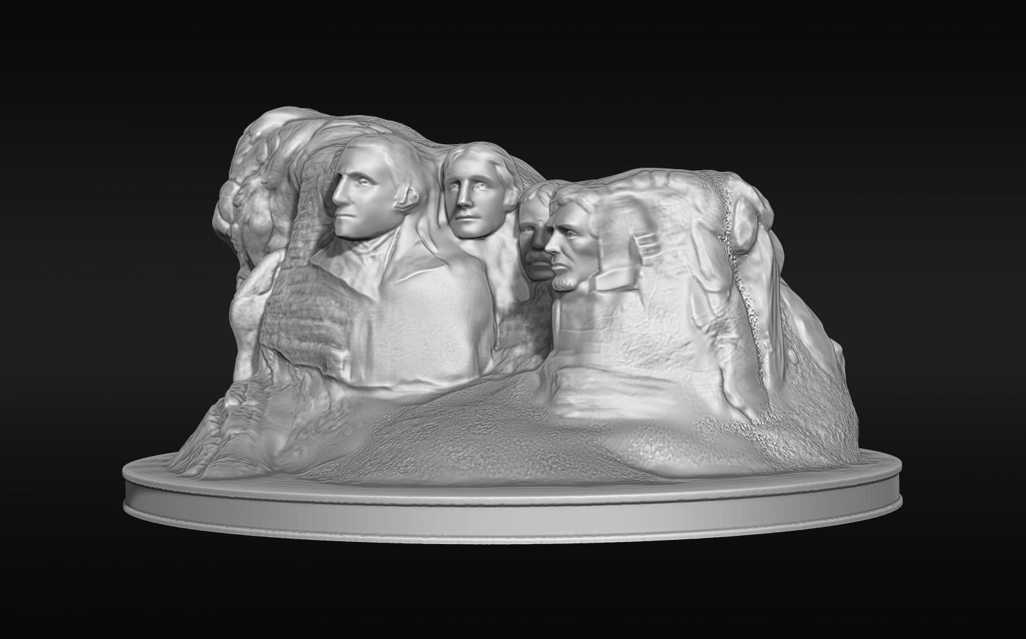 Mountain Rushmore 3D model 3D printable | CGTrader