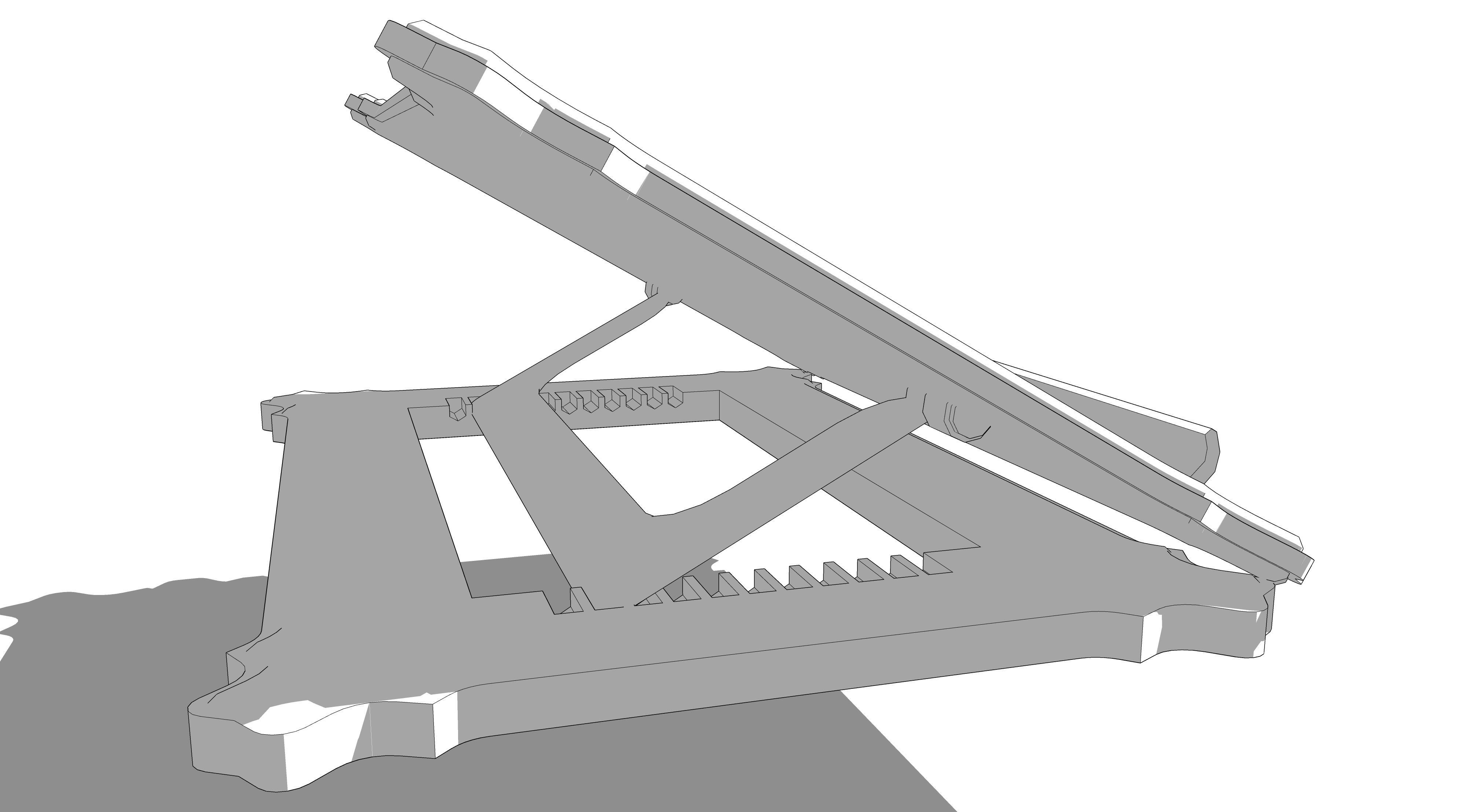 reading desk book holder 3D model | CGTrader