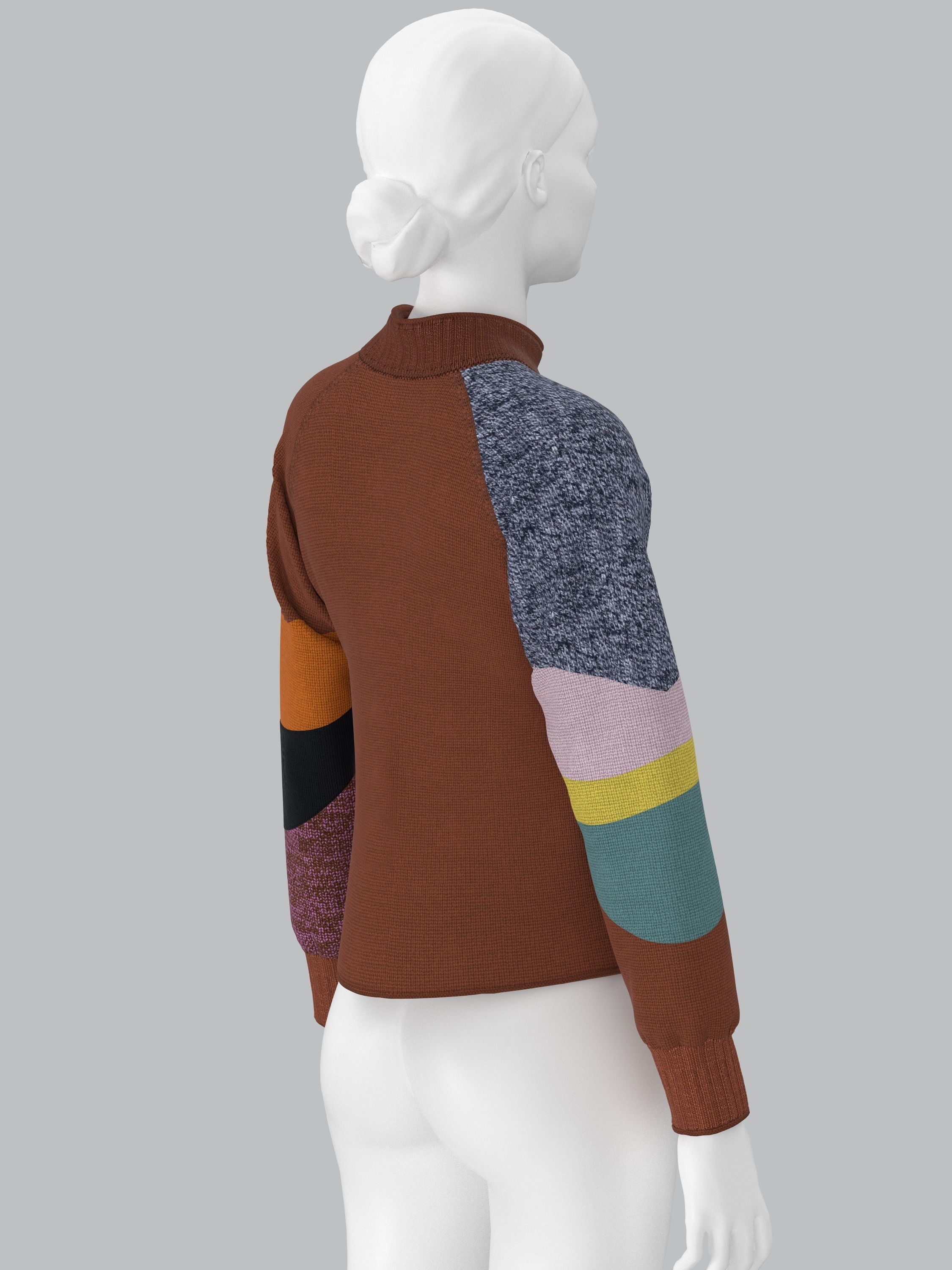 Colorful Sweater 3D model | CGTrader