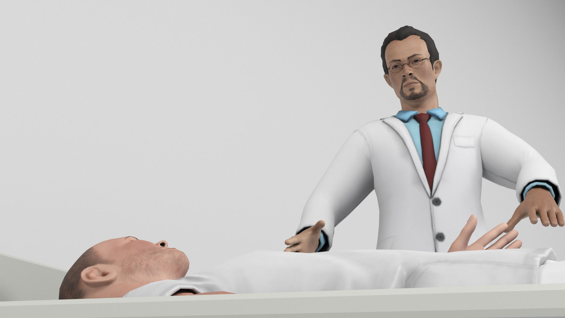 3D model Doctor and Patient Scene 1 VR / AR / low-poly | CGTrader