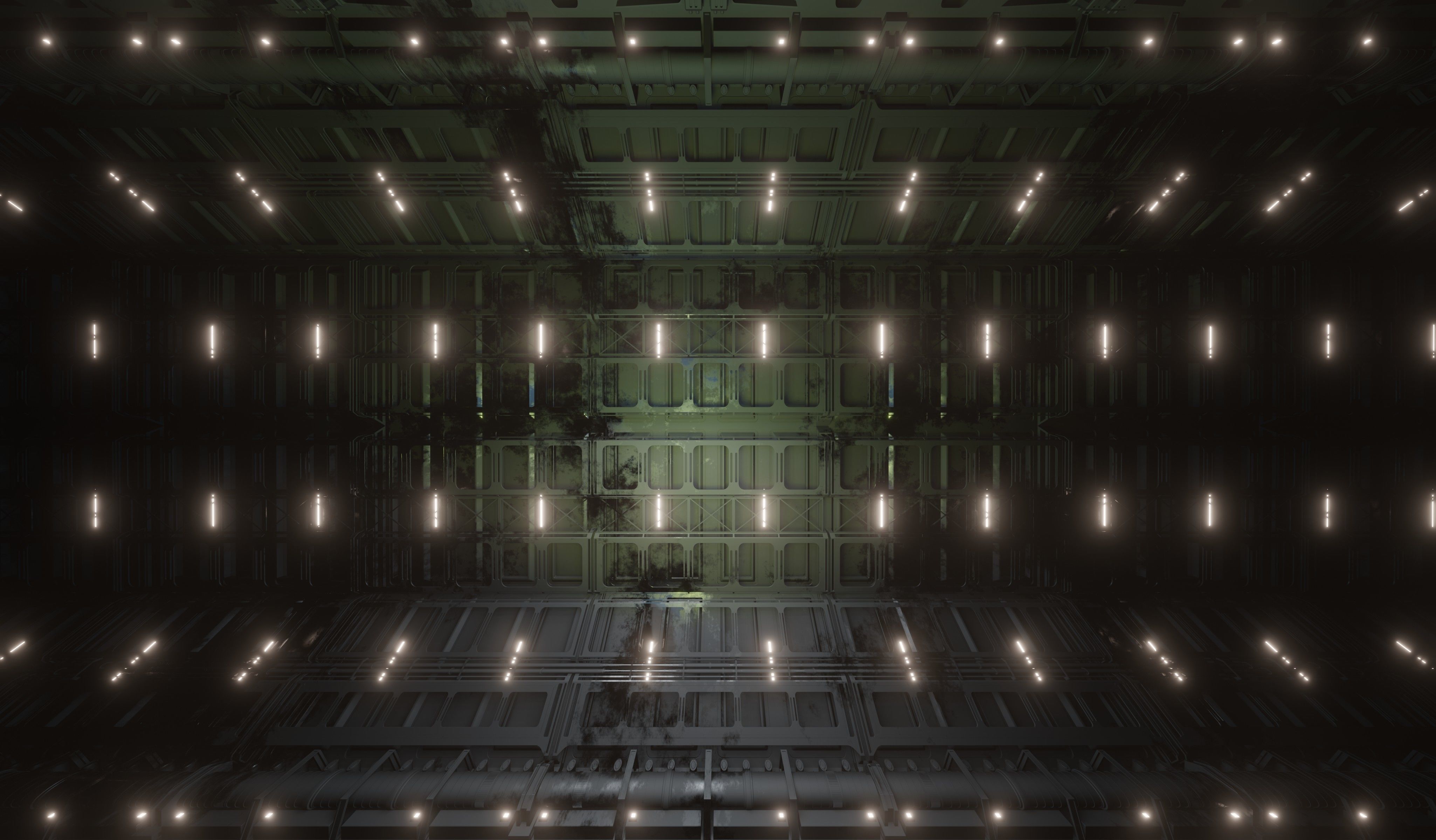 Sci-fi interior great hall 3D model | CGTrader