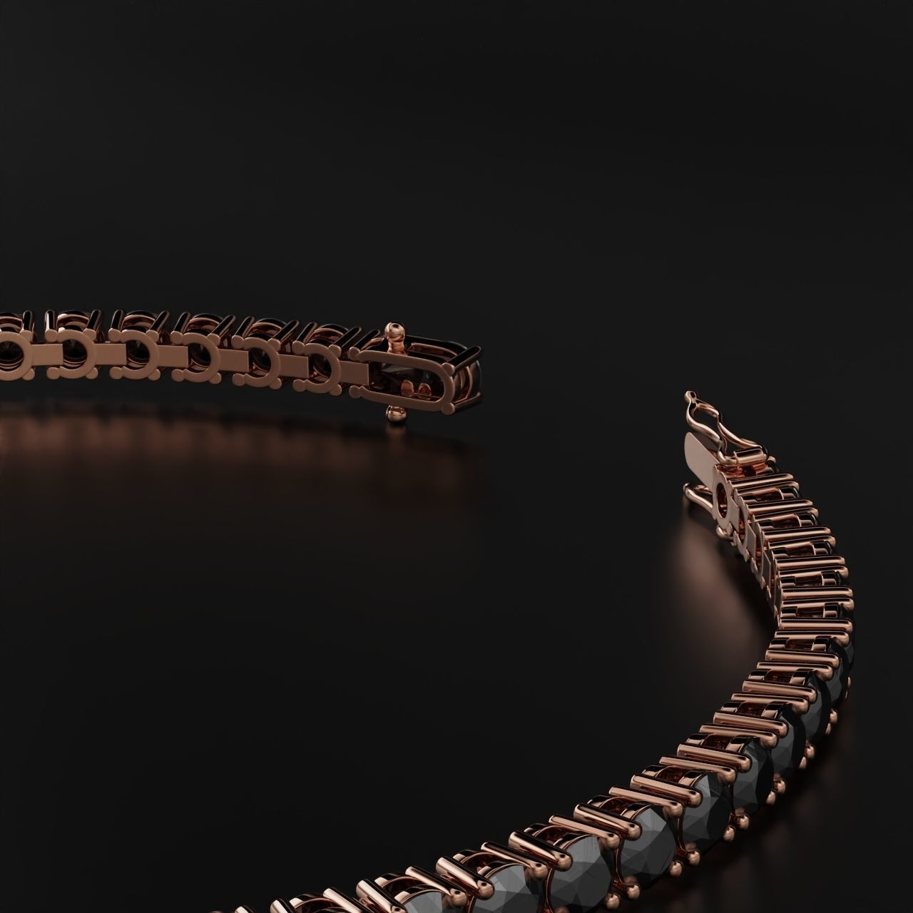 Tennis Braclet Round 3mm 3d Model 3d Printable Cgtrader