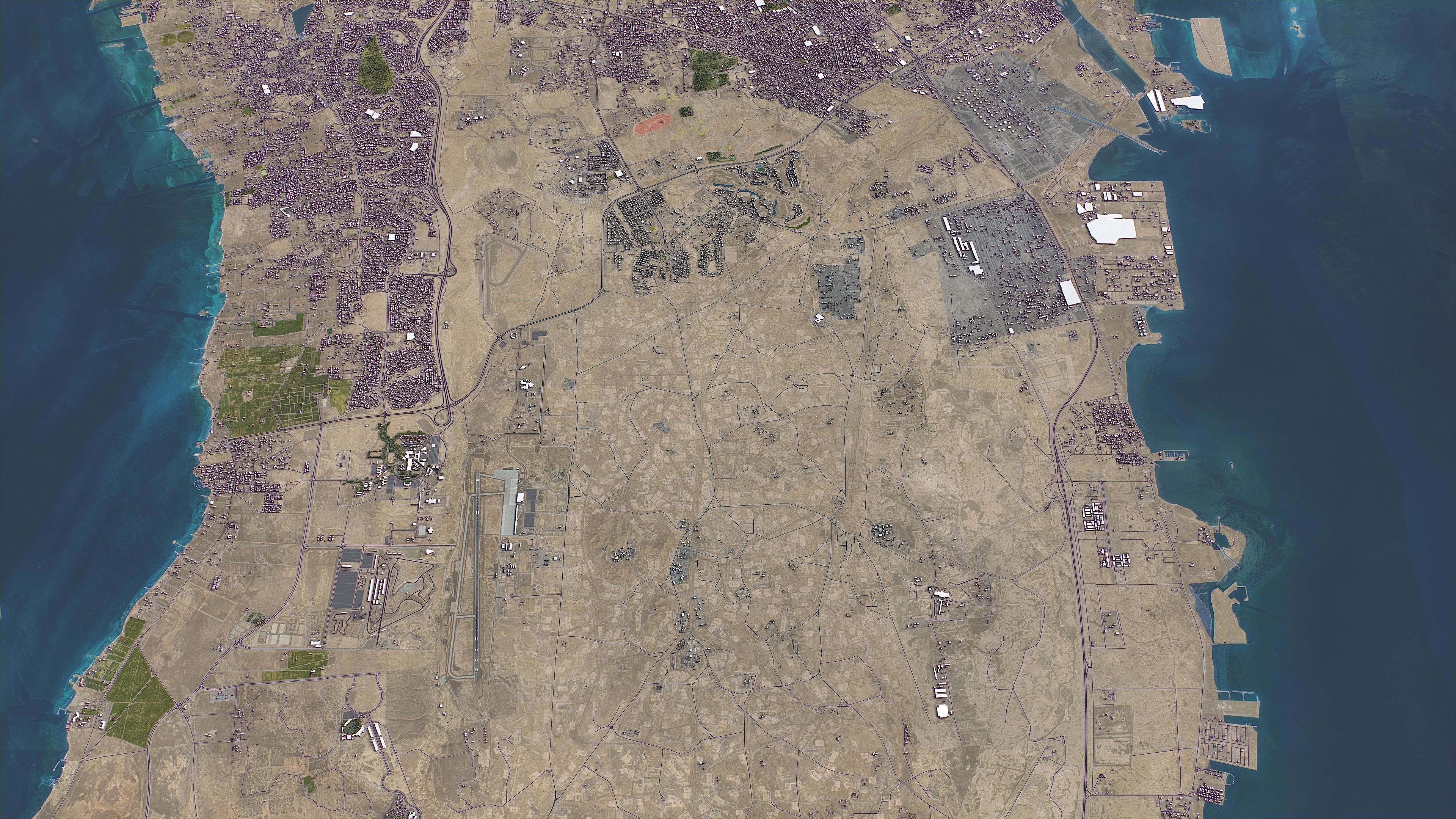 3D Model Collection Bahrain - 3D City Model VR / AR / low-poly | CGTrader