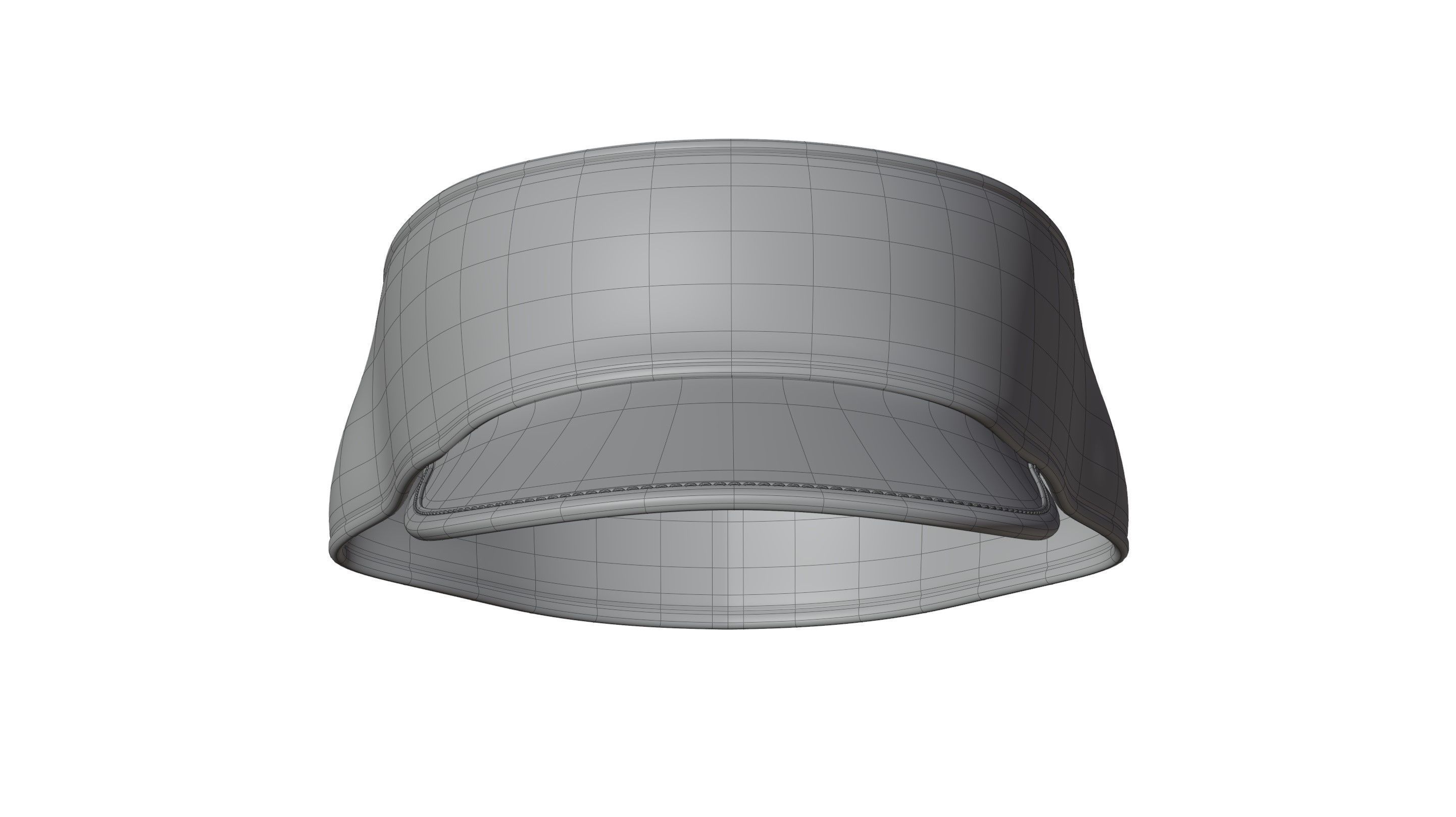 Terry Cloth Visor Cap 3D model | CGTrader