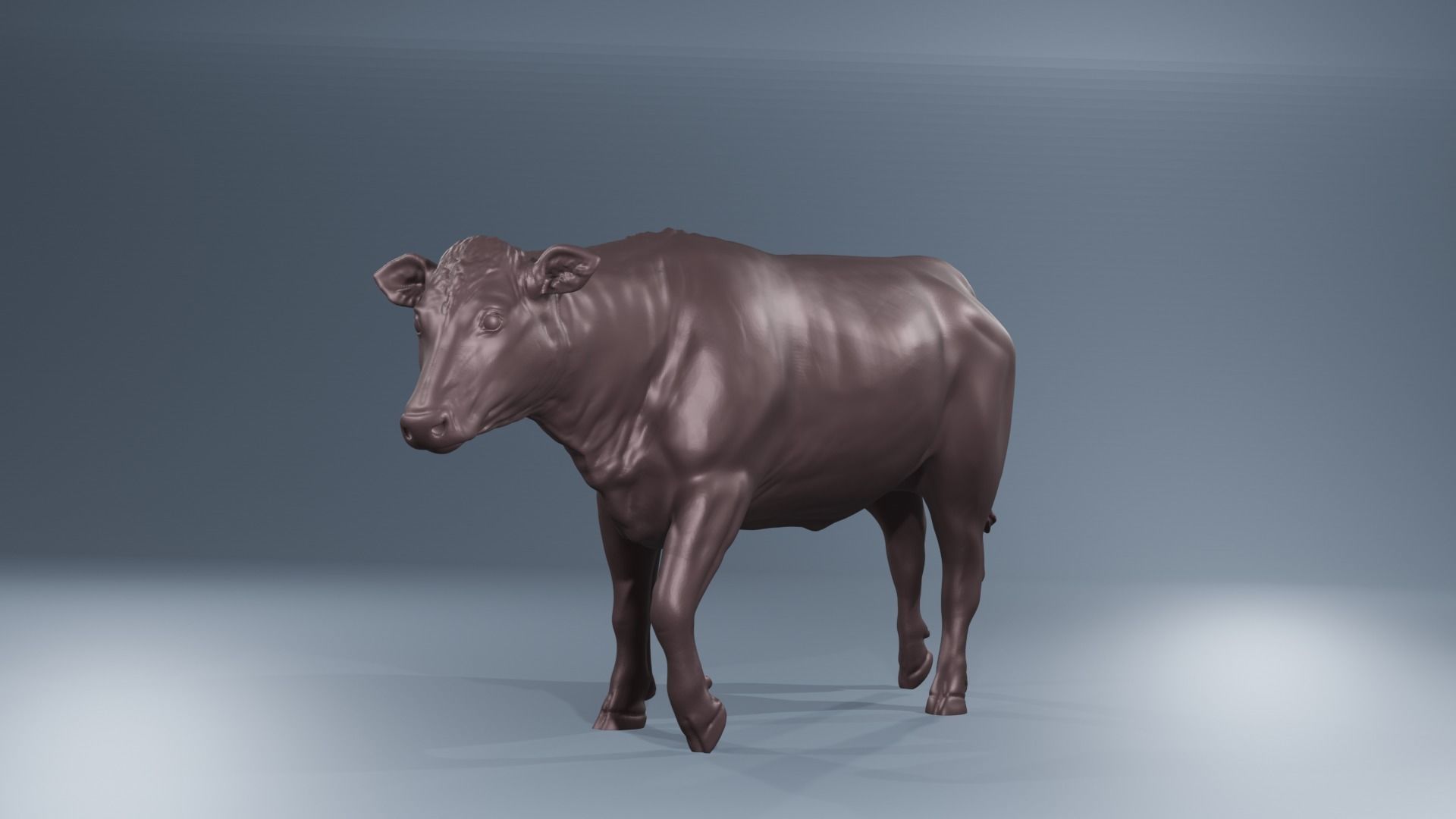 Young Heifer walking cow 3D model 3D printable | CGTrader