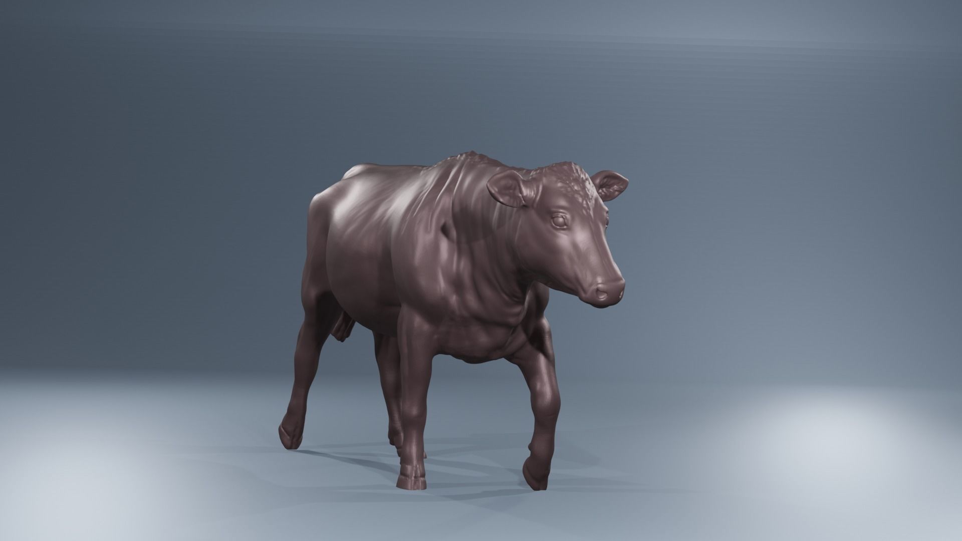 Young Heifer walking cow 3D model 3D printable | CGTrader