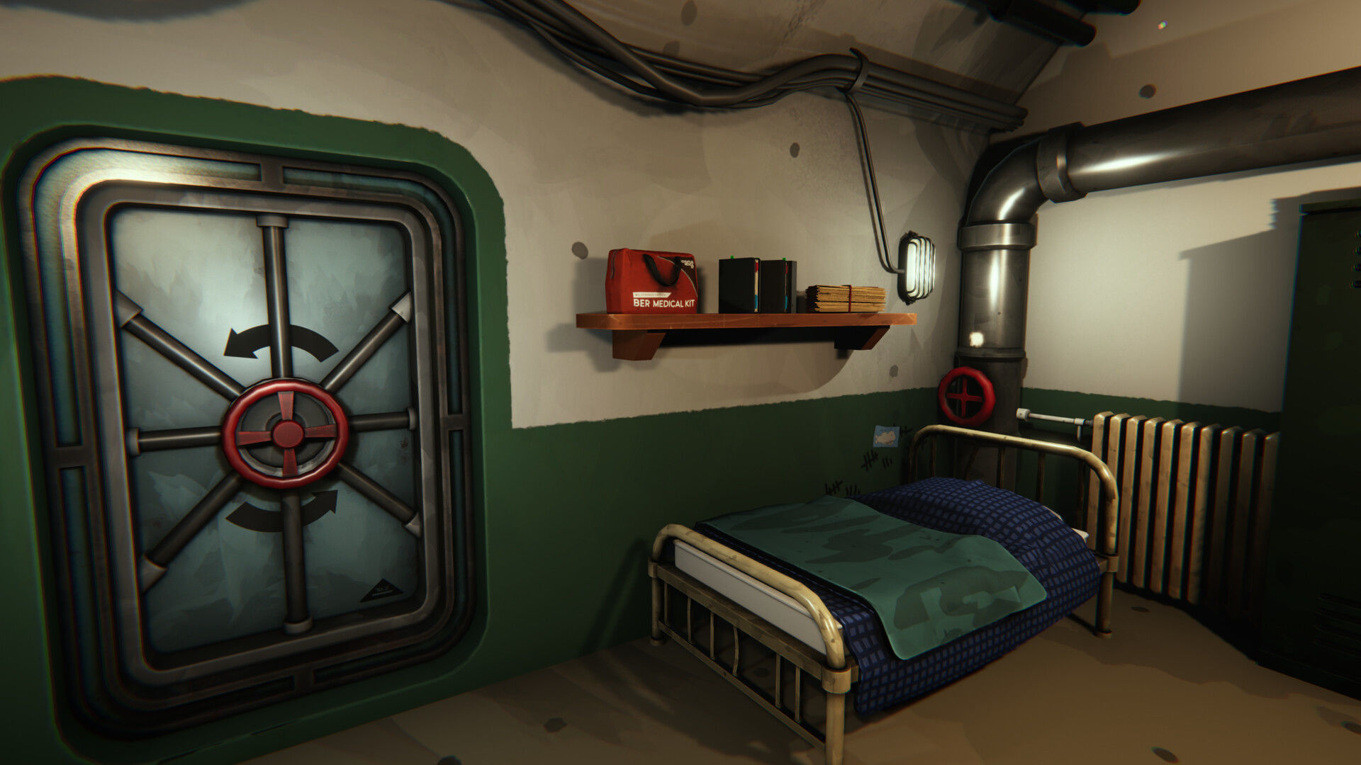 3D model Underground stylized bunker VR / AR / low-poly | CGTrader