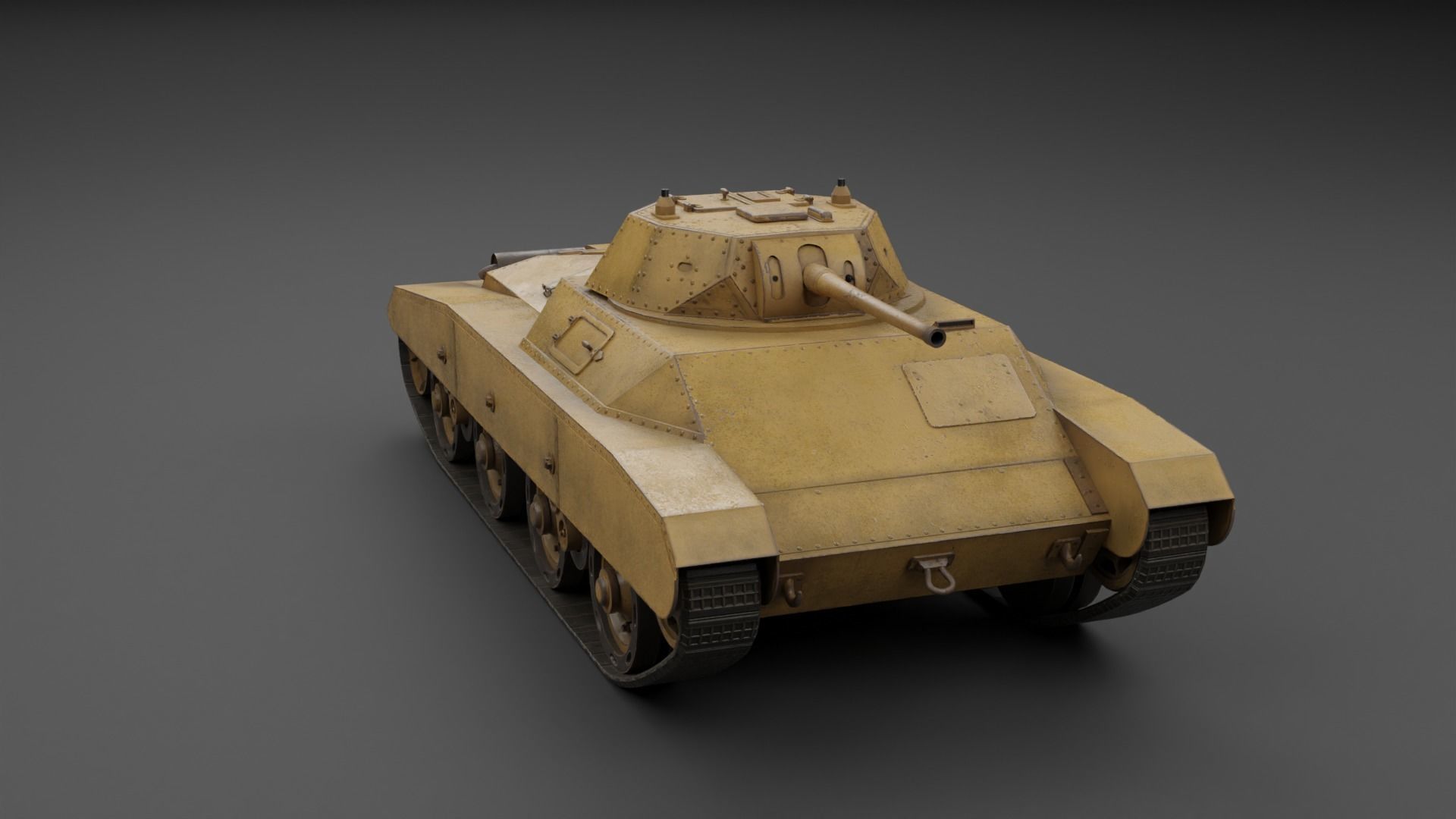 3D model Carro Armato Celere Sahariano VR / AR / low-poly | CGTrader