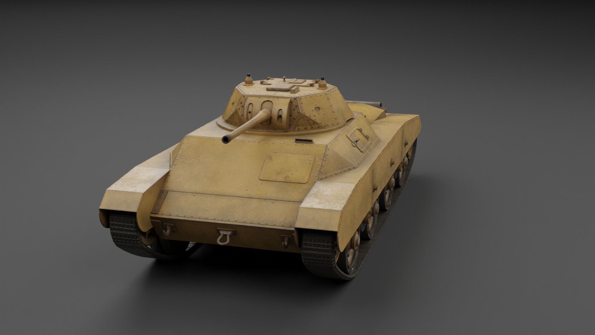 3D model Carro Armato Celere Sahariano VR / AR / low-poly | CGTrader