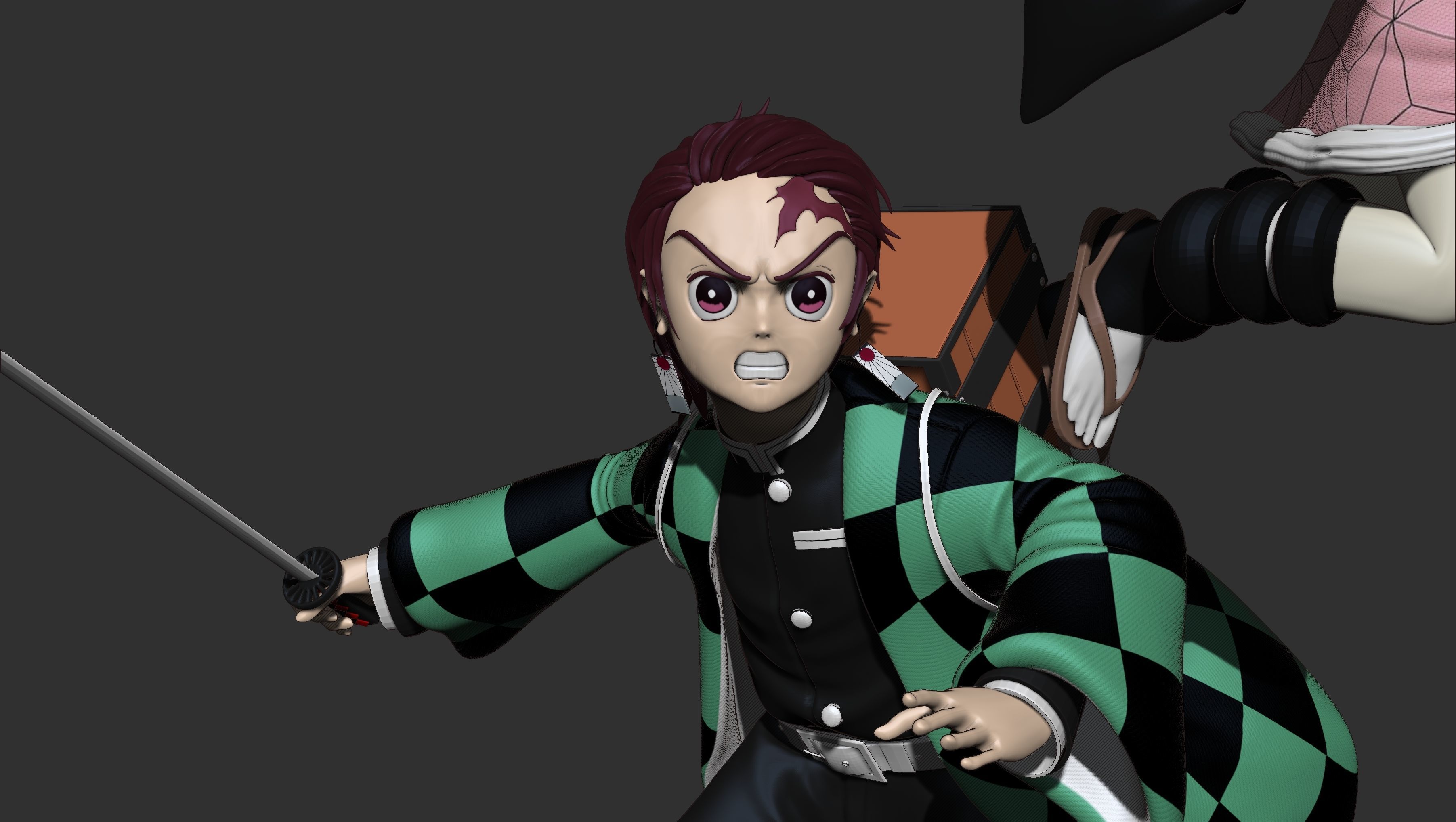 Demon salyer - Tanjiro Nezuko 3D model 3D printable | CGTrader