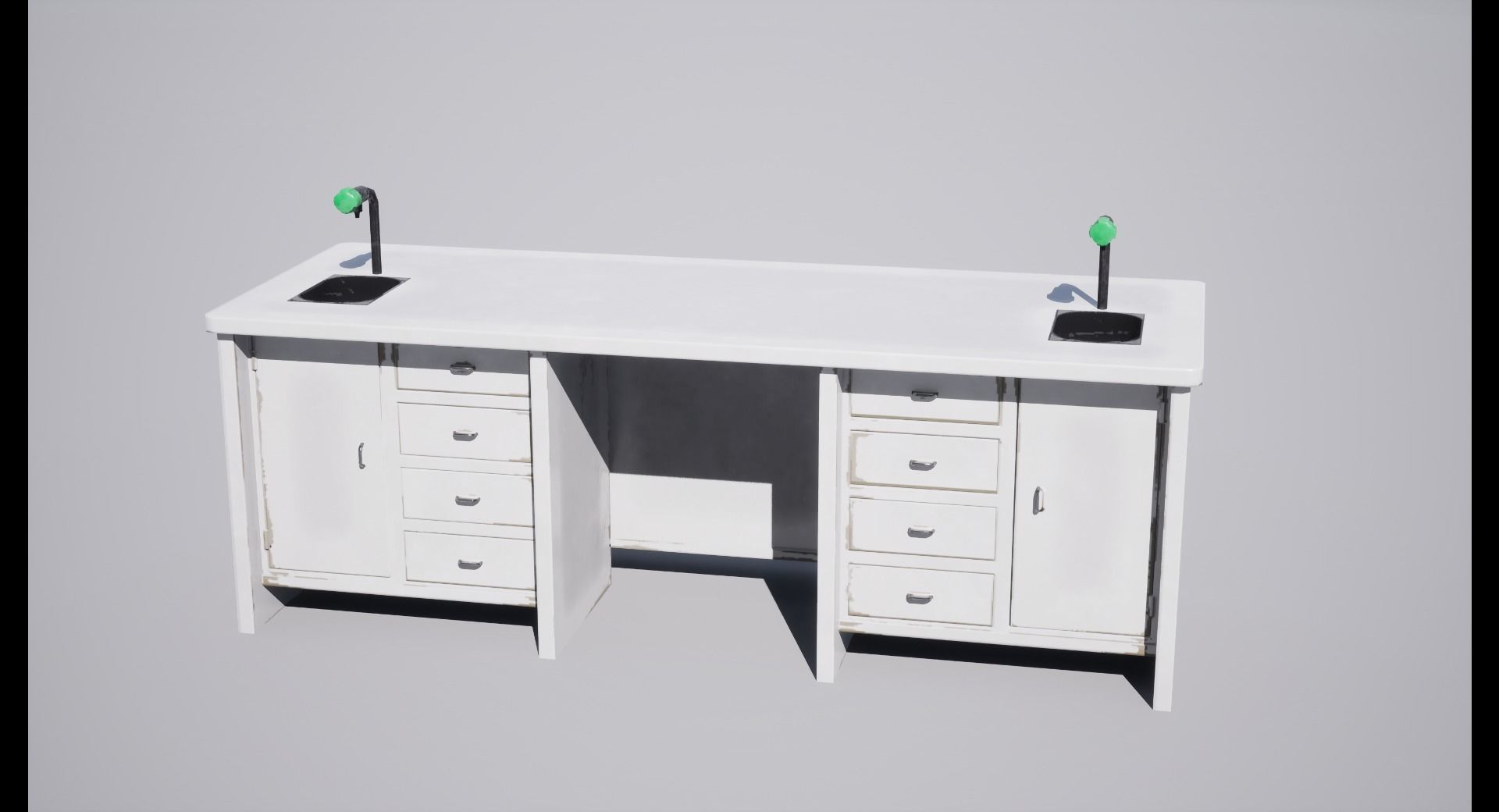 3D model Sciences Desk VR / AR / low-poly | CGTrader