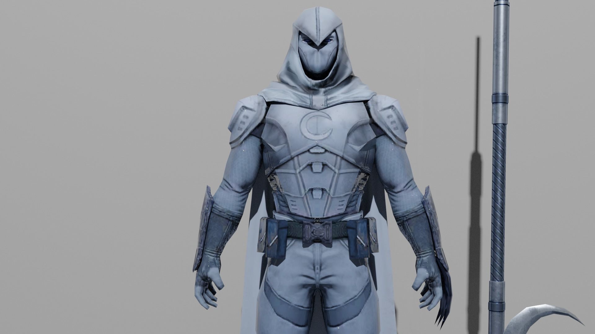 Moon Knight 3D model rigged | CGTrader