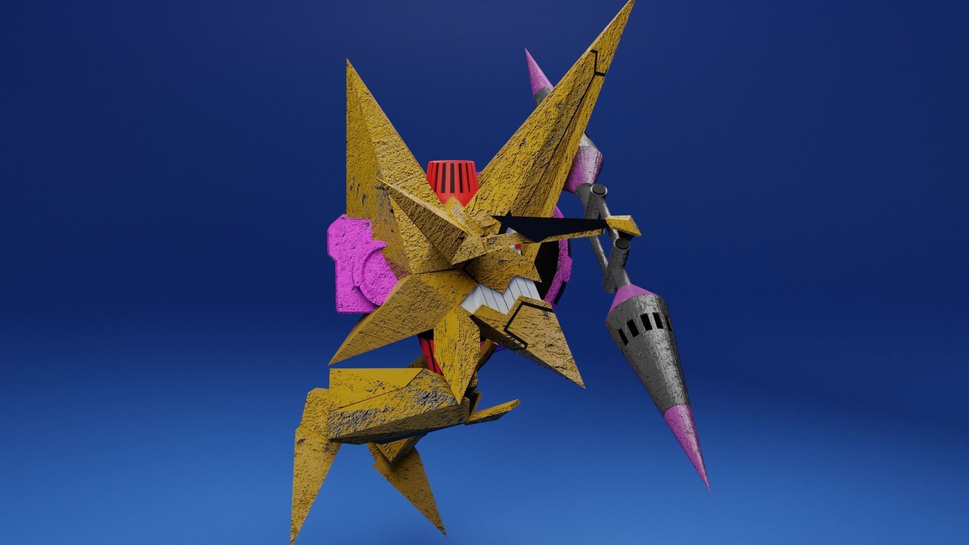 King Kittan Gurren Lagann 3D model 3D printable | CGTrader