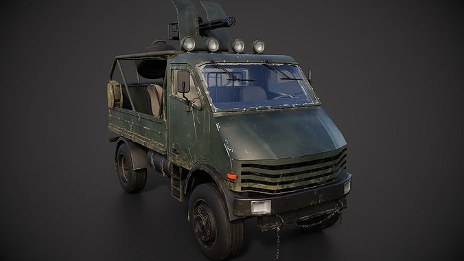 3D model military car VR / AR / low-poly | CGTrader