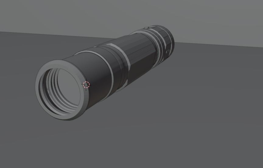3D Flashlight camera lens 3D model | CGTrader