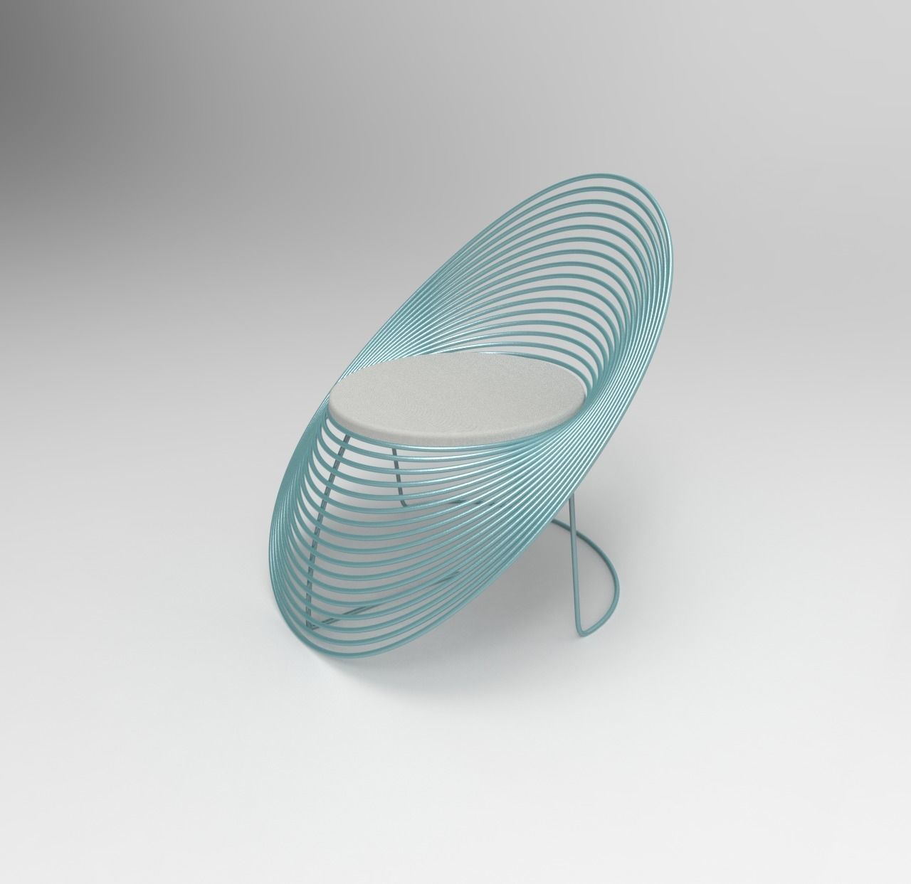 Futuristic Chair 3D model rigged | CGTrader