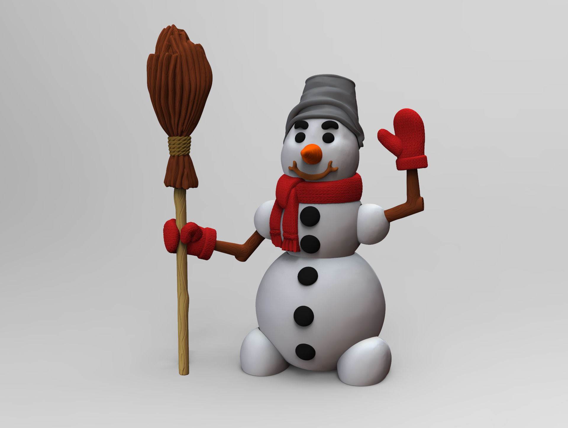 SNOWMAN - CONSTRUCTOR 3D model 3D printable | CGTrader