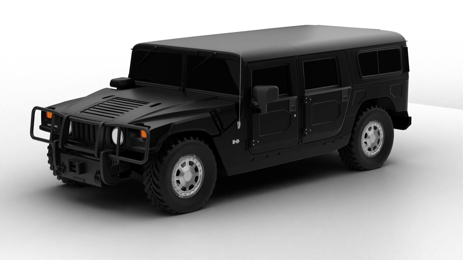 Hummer H1 3D model | CGTrader