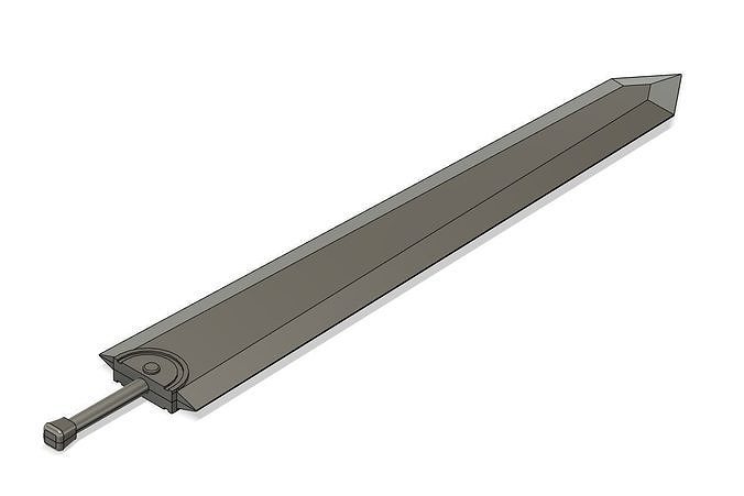 Dragonslayer Sword From Berserk free 3D model 3D printable | CGTrader