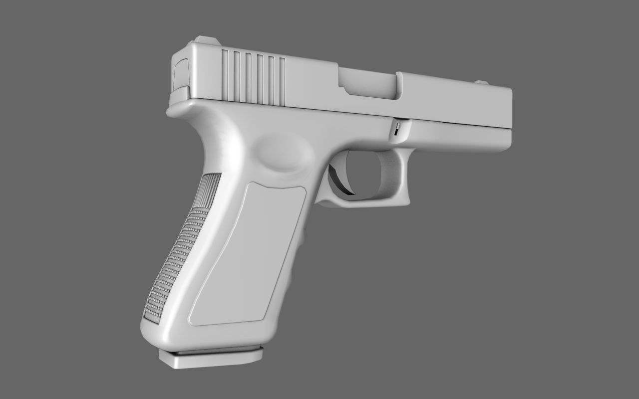 Generic Handgun 9mm Pistol 3D model | CGTrader