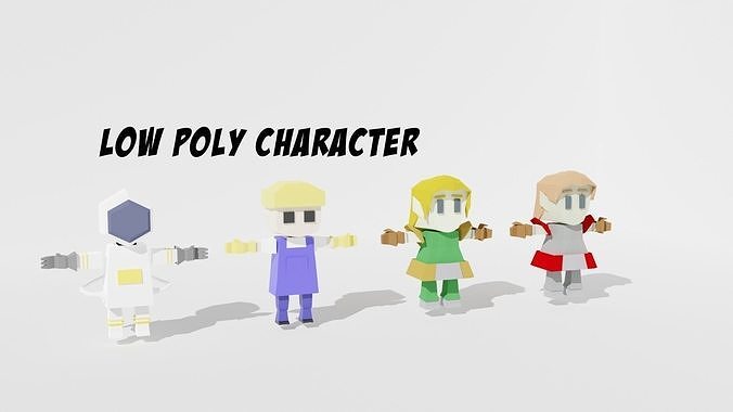 3D model Low poly character VR / AR / low-poly | CGTrader
