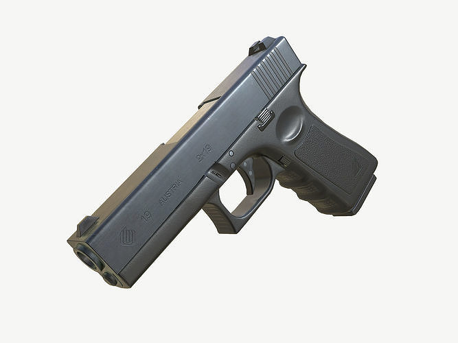 3D model Generic Handgun 9mm Pistol PBR VR / AR / low-poly | CGTrader