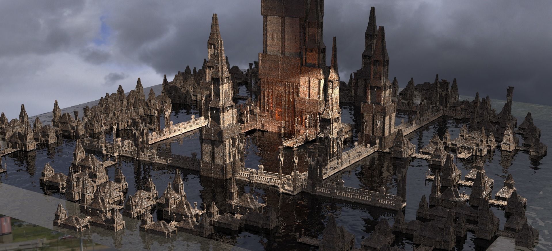 Huge Drake Fort Tower Kitbash 1 3D model | CGTrader
