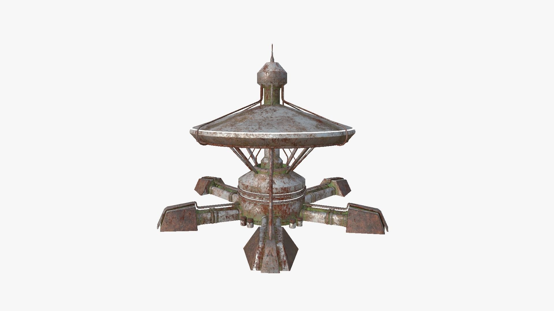 3D model SciFi Facility C10 Abandoned - Sci Fi Exterior Design VR / AR ...