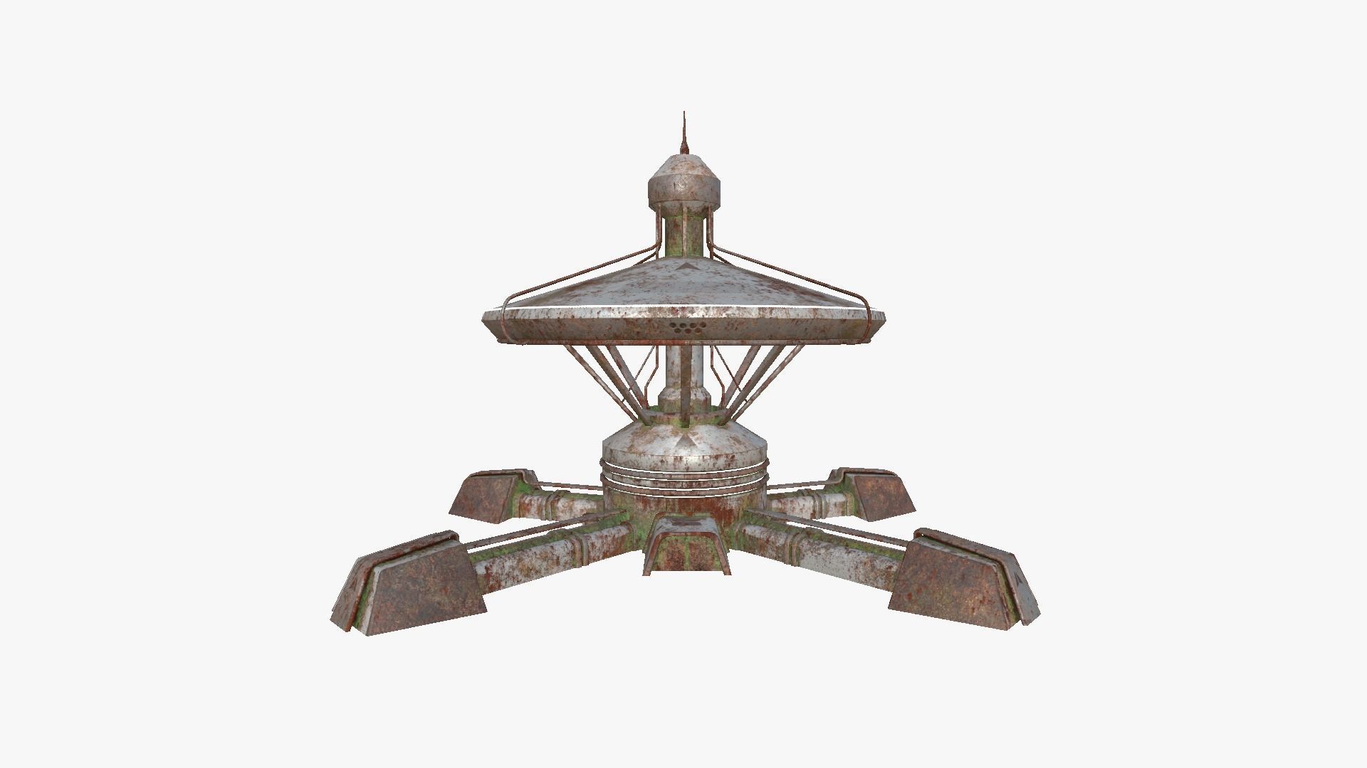 3D model SciFi Facility C10 Abandoned - Sci Fi Exterior Design VR / AR ...